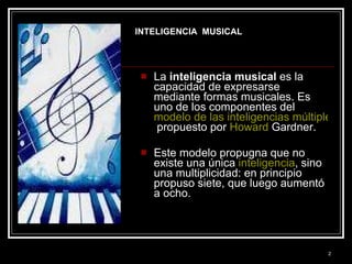 Inteligencia Musical | PPT