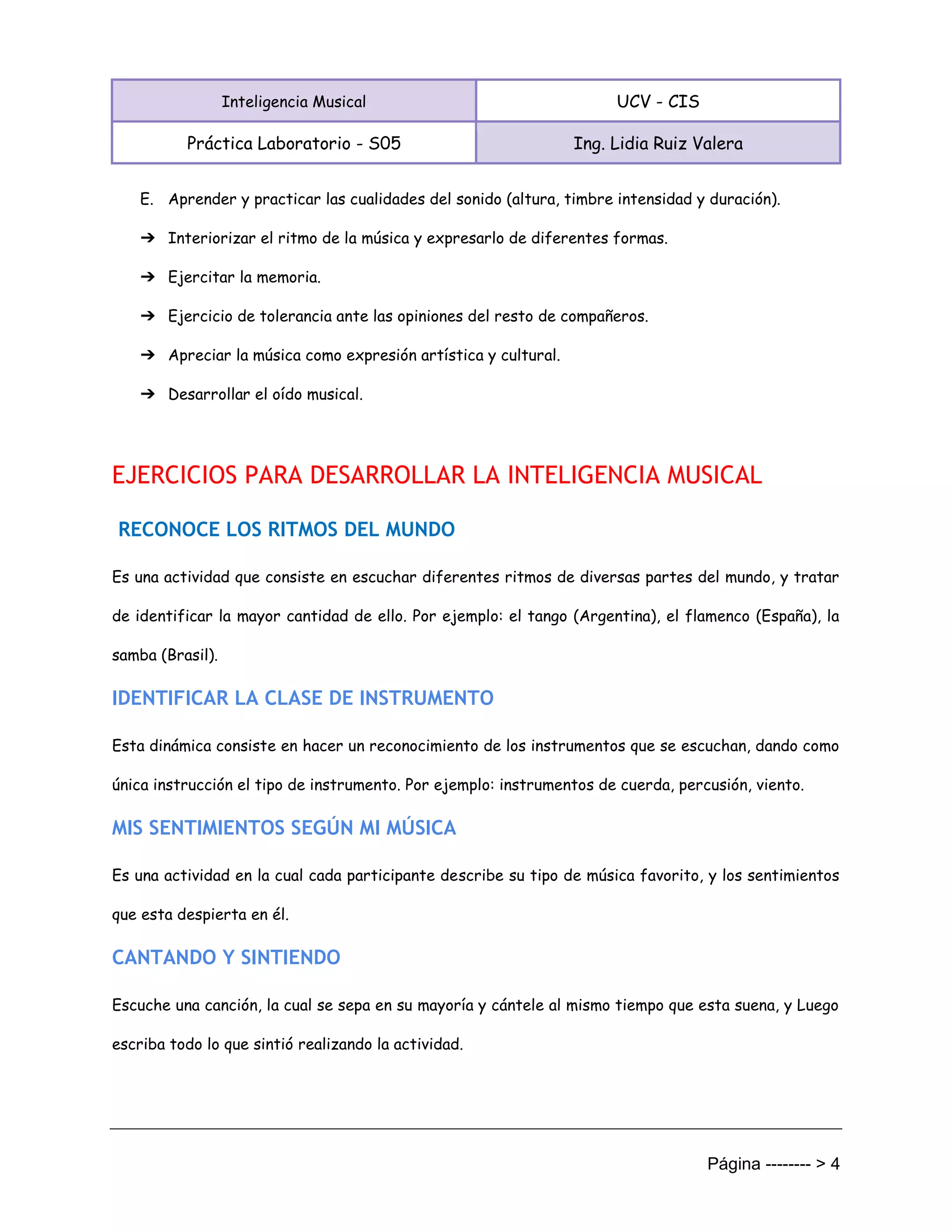 Inteligencia musical | PDF