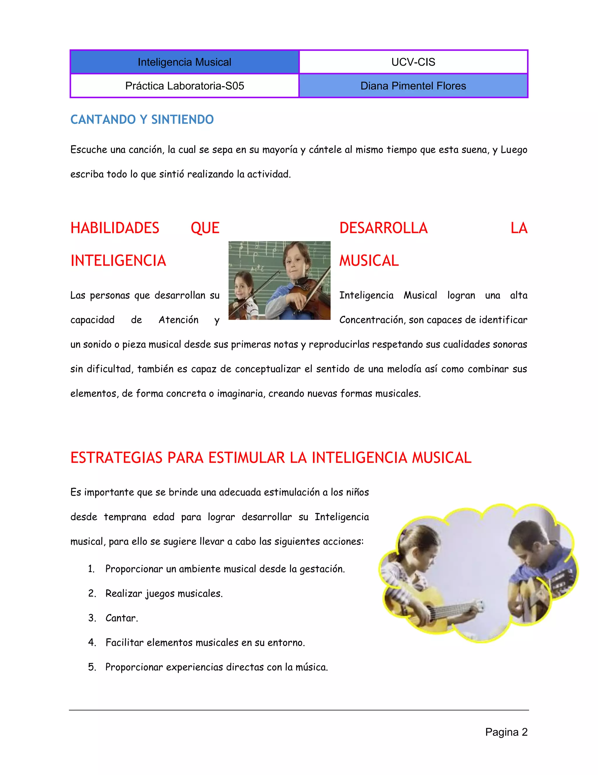 Inteligencia musical | PDF