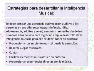 Inteligencia musical | PPTX