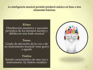 Inteligencia musical | PPTX