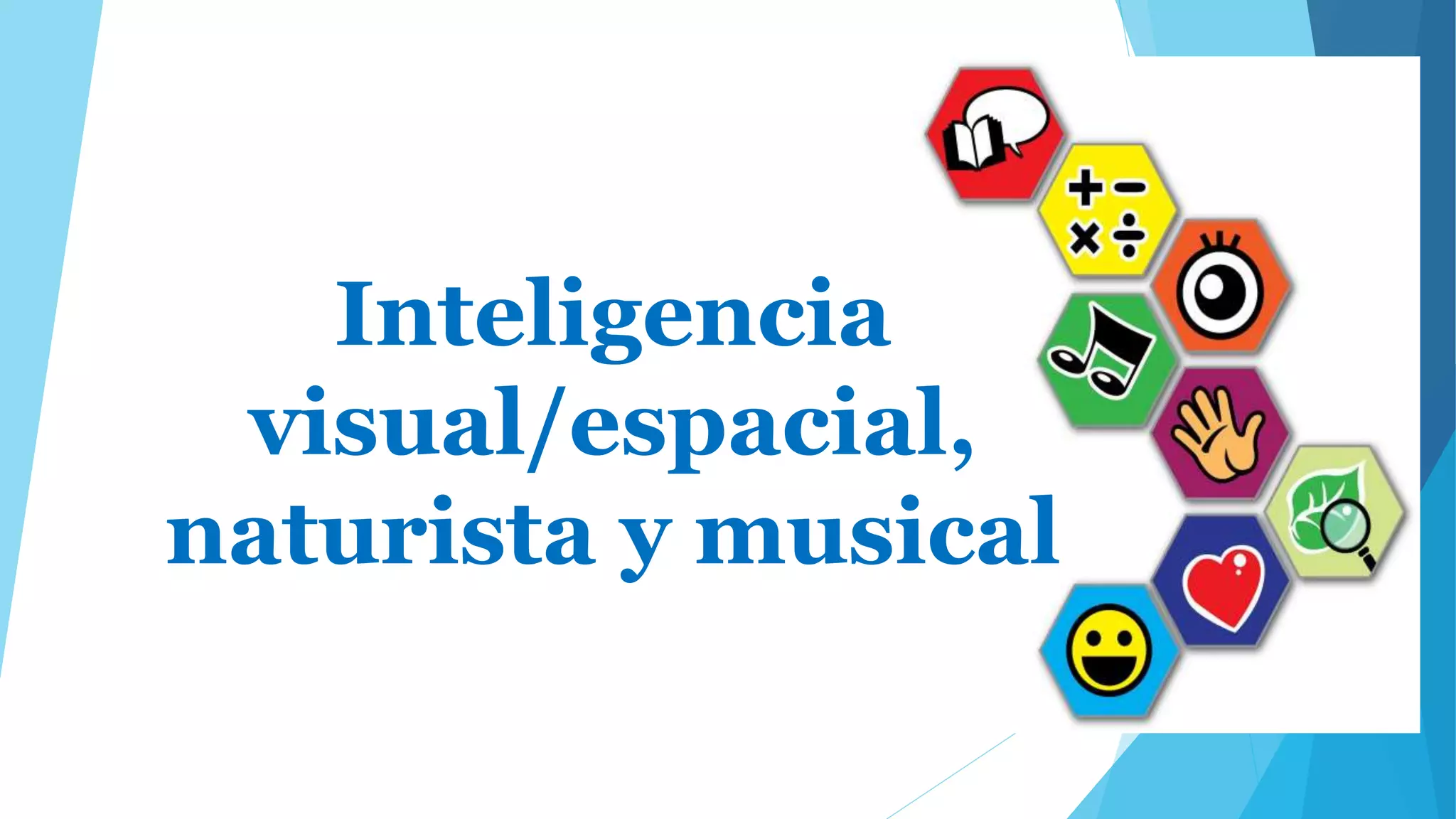 Inteligencia visual/espacial, naturista y musical | PPT