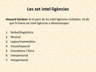 Intel·ligències Múltiples. Sergi Lagos | PPTX