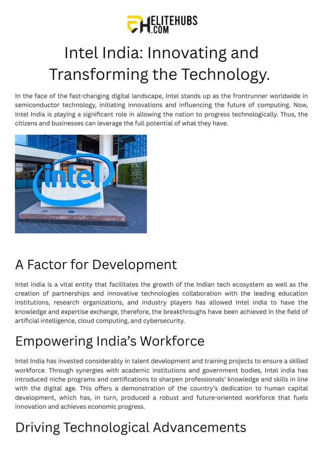 Intel India Innovating and Transforming the Technology..pdf