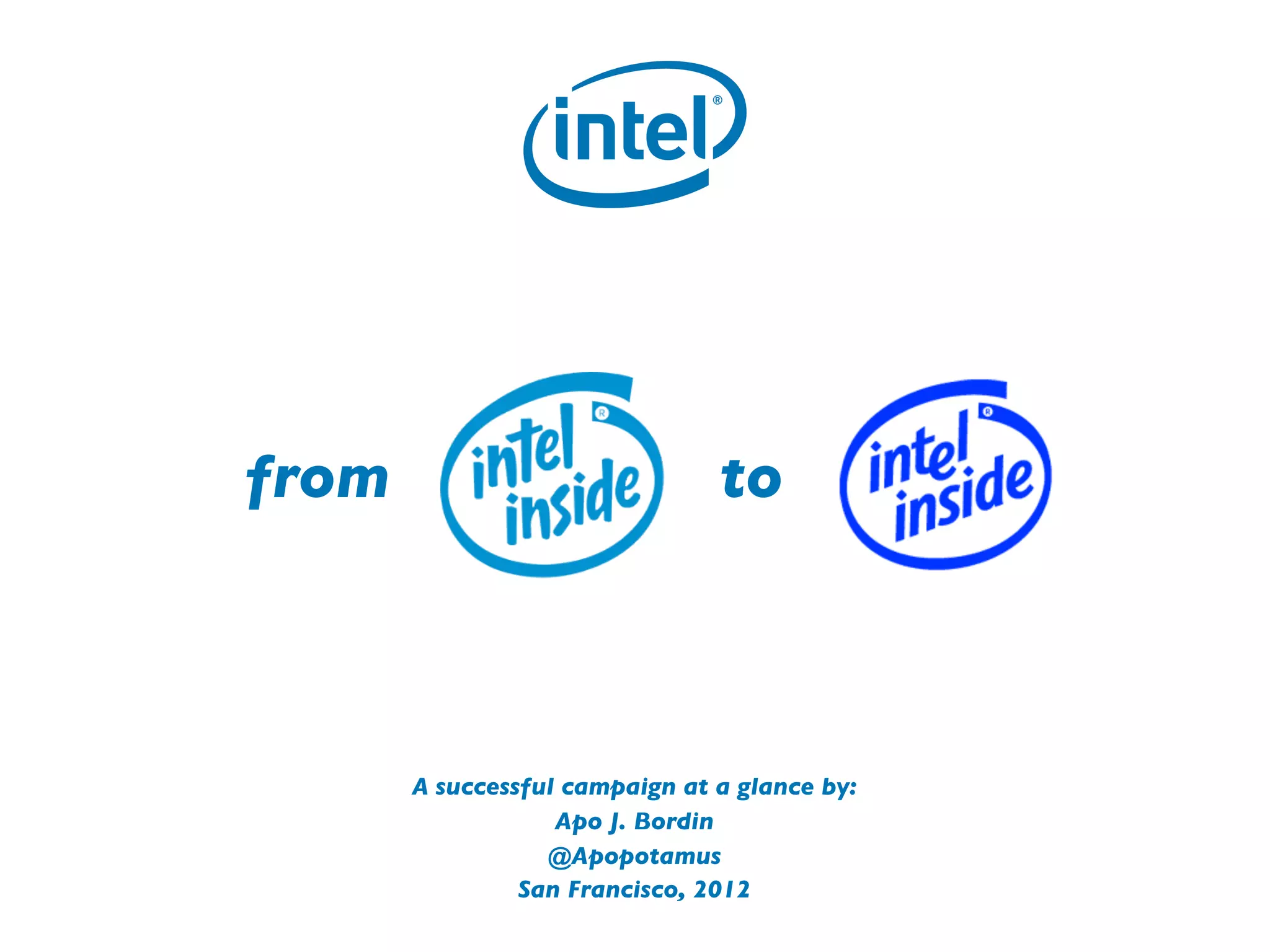 Intel inside History - At a glance [Most images are links to videos and ...