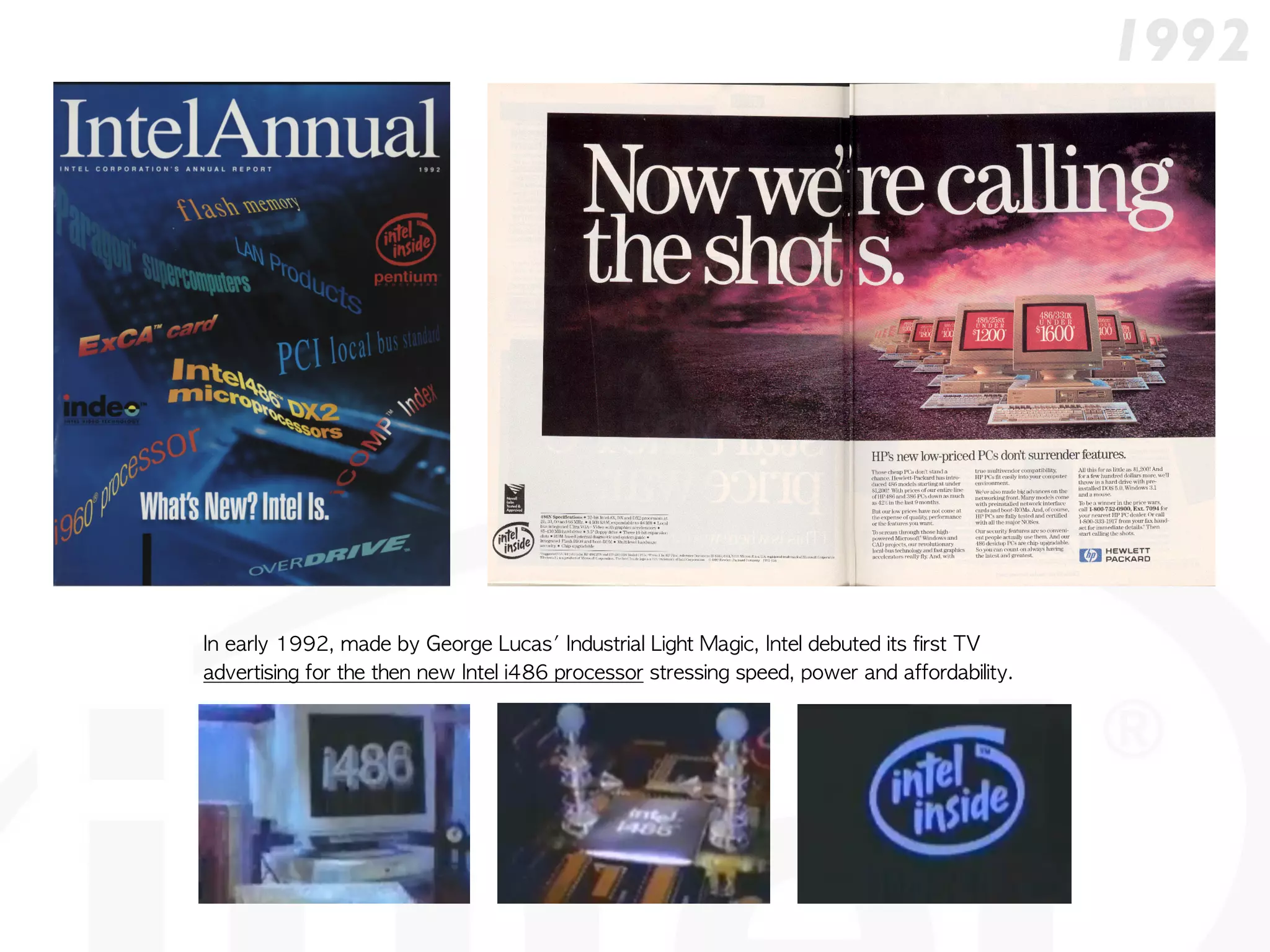 Intel inside History - At a glance [Most images are links to videos and ...