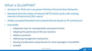 Intel IPSO/6LoWPAN solution for general wireless sensor network | PDF | Internet of Things ...