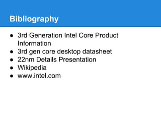 Intel's "Ivy Bridge" Overview | PDF