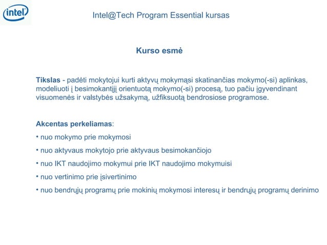 Intel kursu esme | PPS
