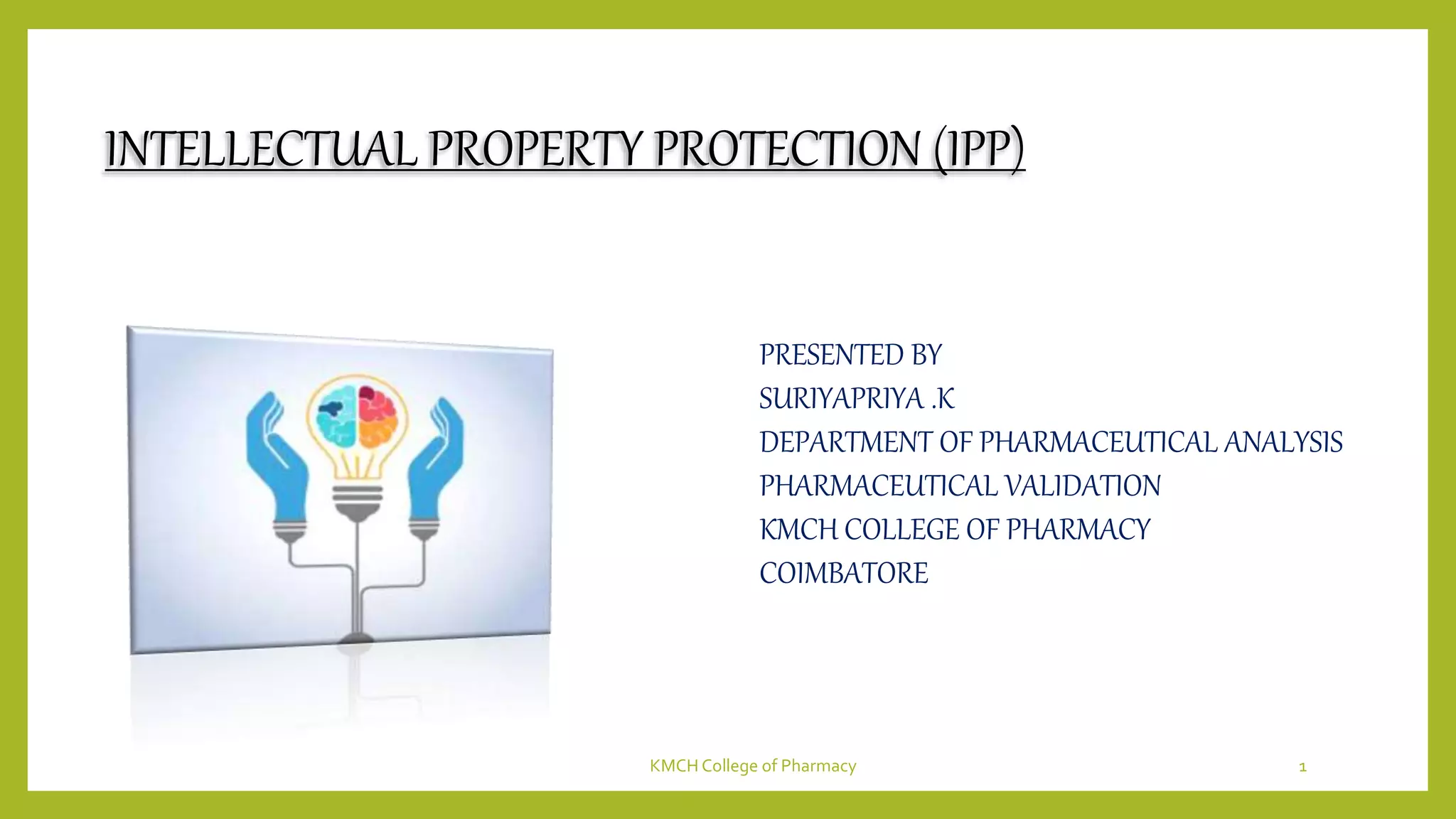 INTELLECTUAL PROPERTY RIGHTS | PPTX