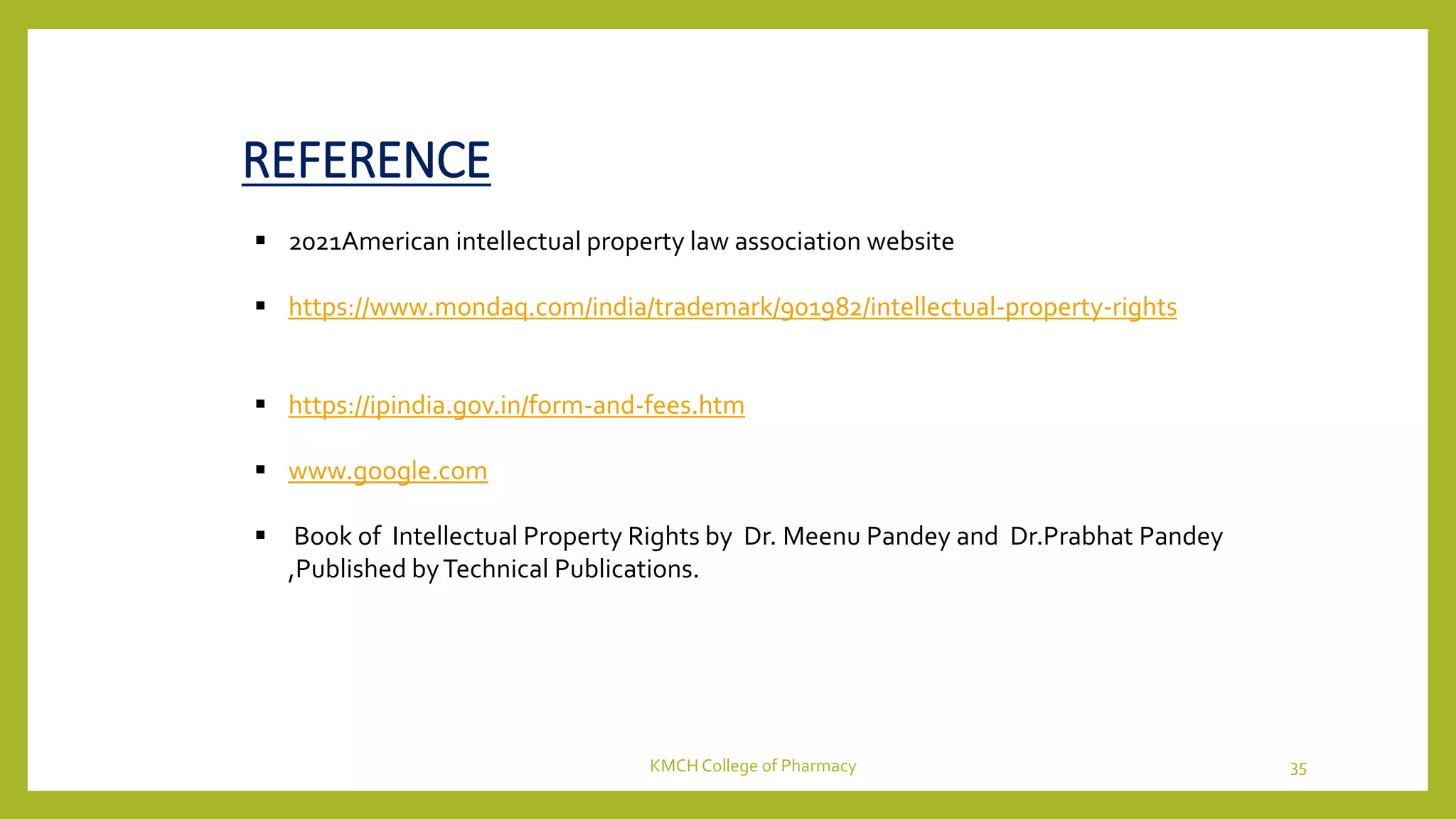 INTELLECTUAL PROPERTY RIGHTS | PPTX