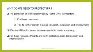 INTELLECTUAL PROPERTY RIGHTS | PPTX | Industrial Property | Real Estate