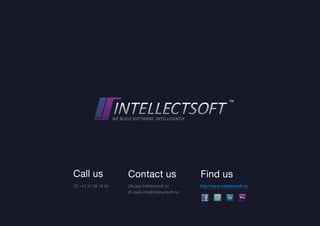 Intellectsoft portfolio | PPT