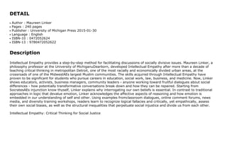 Intellectual Empathy: Critical Thinking for Social Justice | PDF