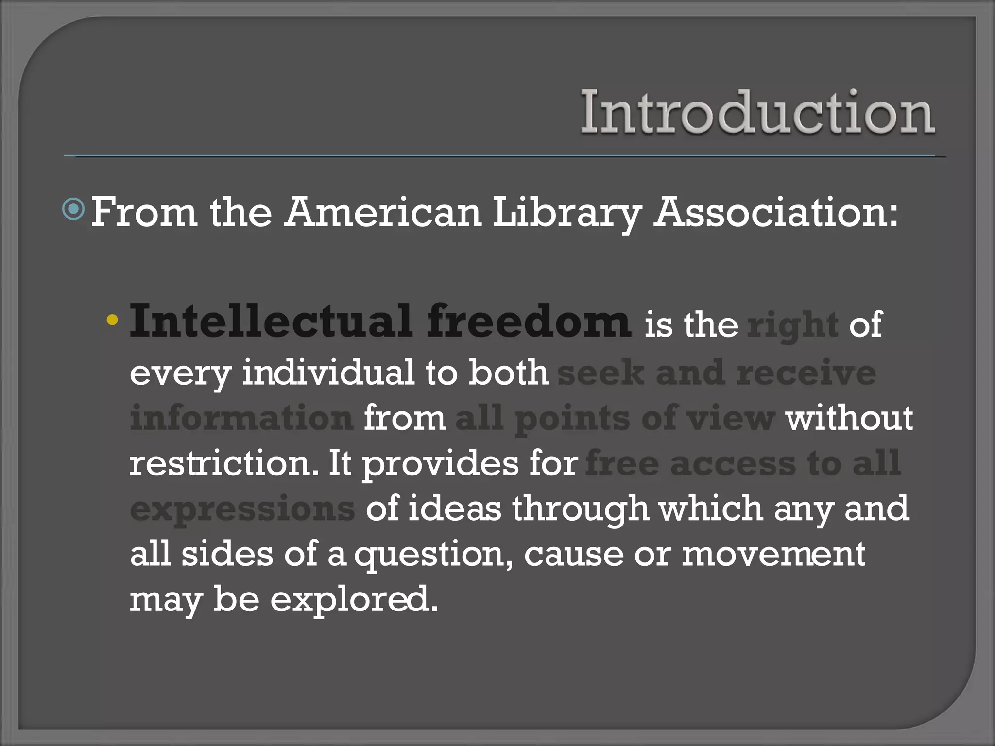 Intellectual Freedom And Censorship In School | PPT