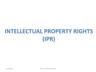 Intellectual property-rights-ipr | PPTX