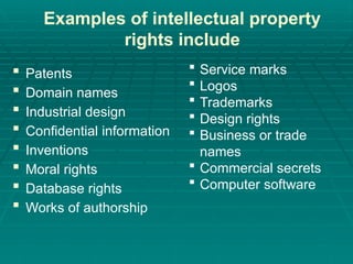 Intellectual-Property-rights FOUNDATION SKILLS IN PRODUCT DEVELOPMENT | PPT