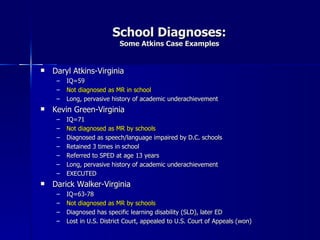 Dr. Frank Gresham APA2009 IQ assessment and Atkins death peanlty ...