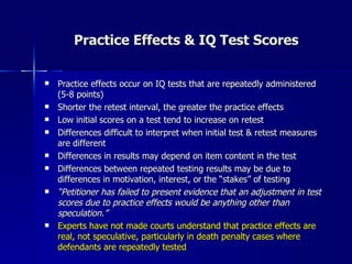 Dr. Frank Gresham APA2009 IQ assessment and Atkins death peanlty ...