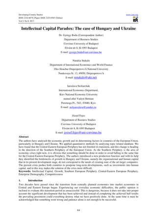 Intellectual capital paradox | PDF