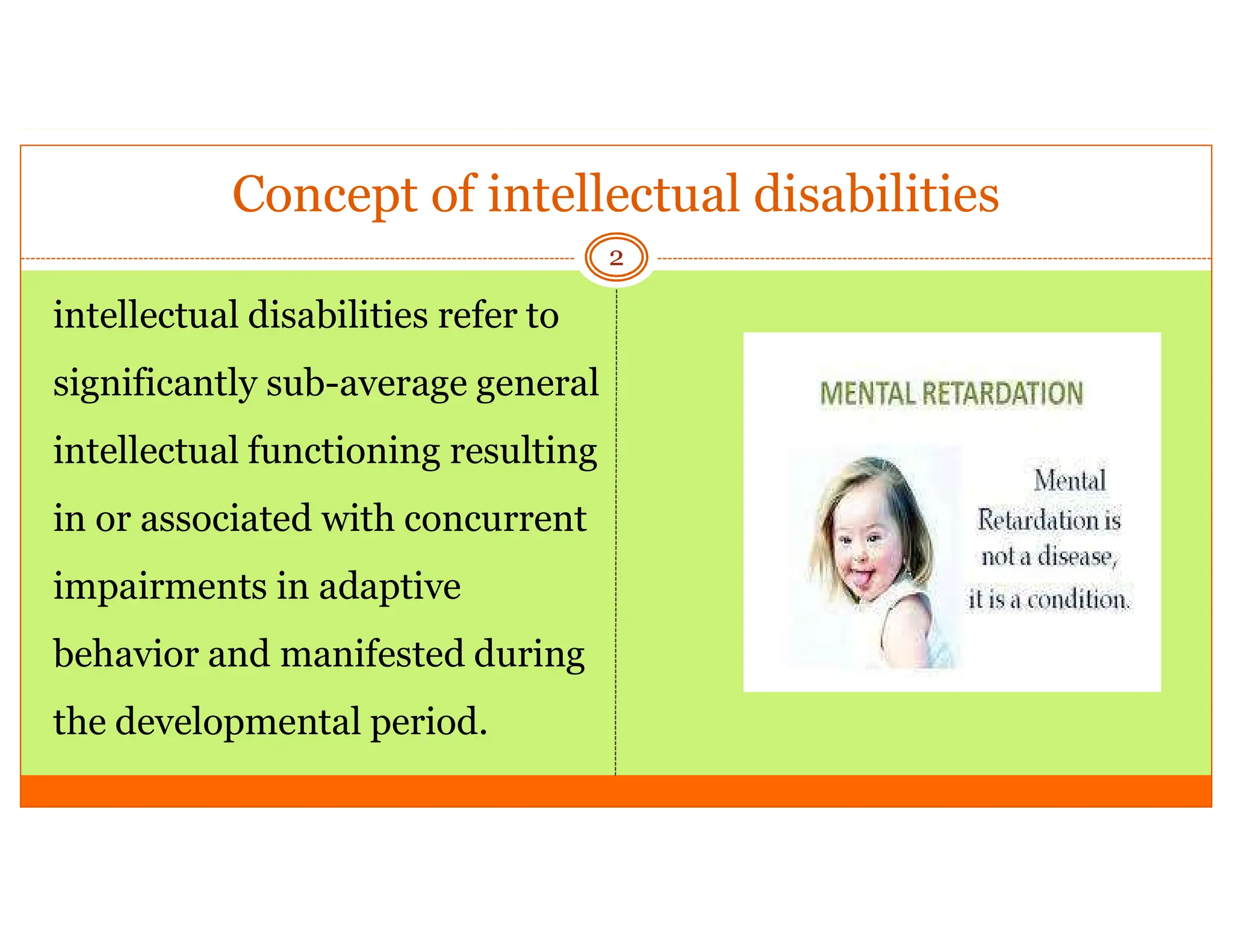Intellectual Disabilities presentation full | PDF