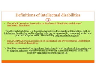 Intellectual Disabilities presentation full | PDF