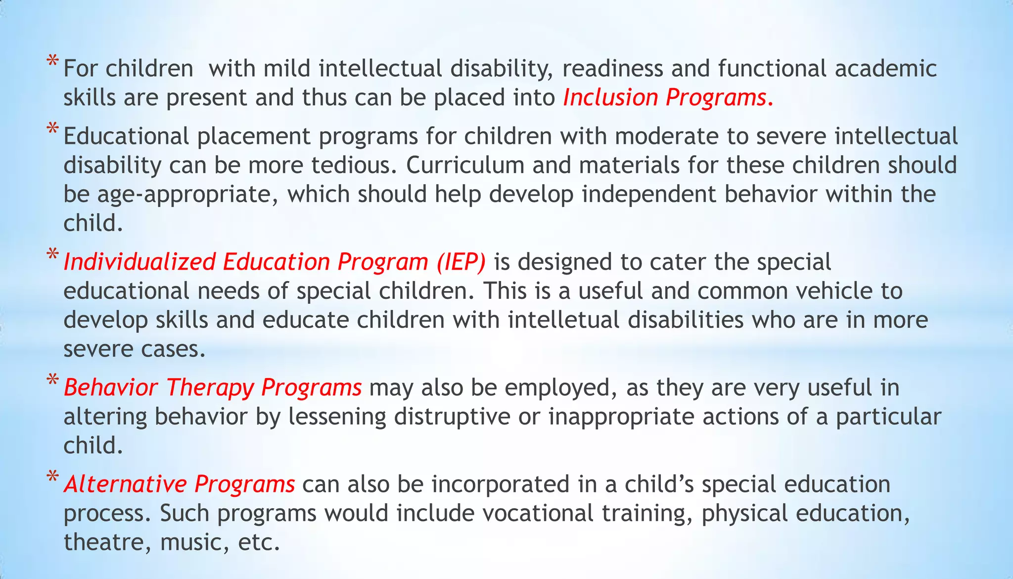Intellectual disability | PPT