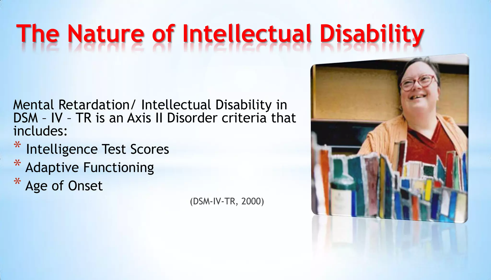 Intellectual disability | PPT