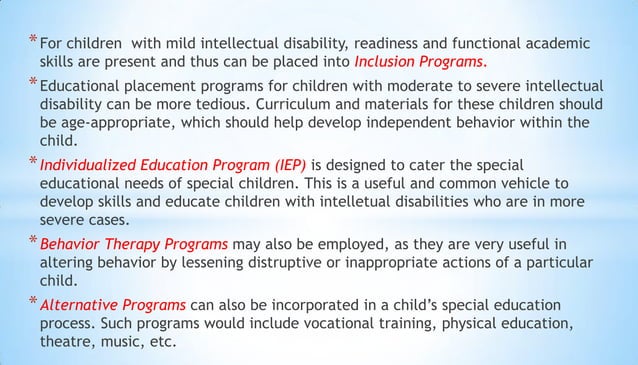 Intellectual disability | PPT
