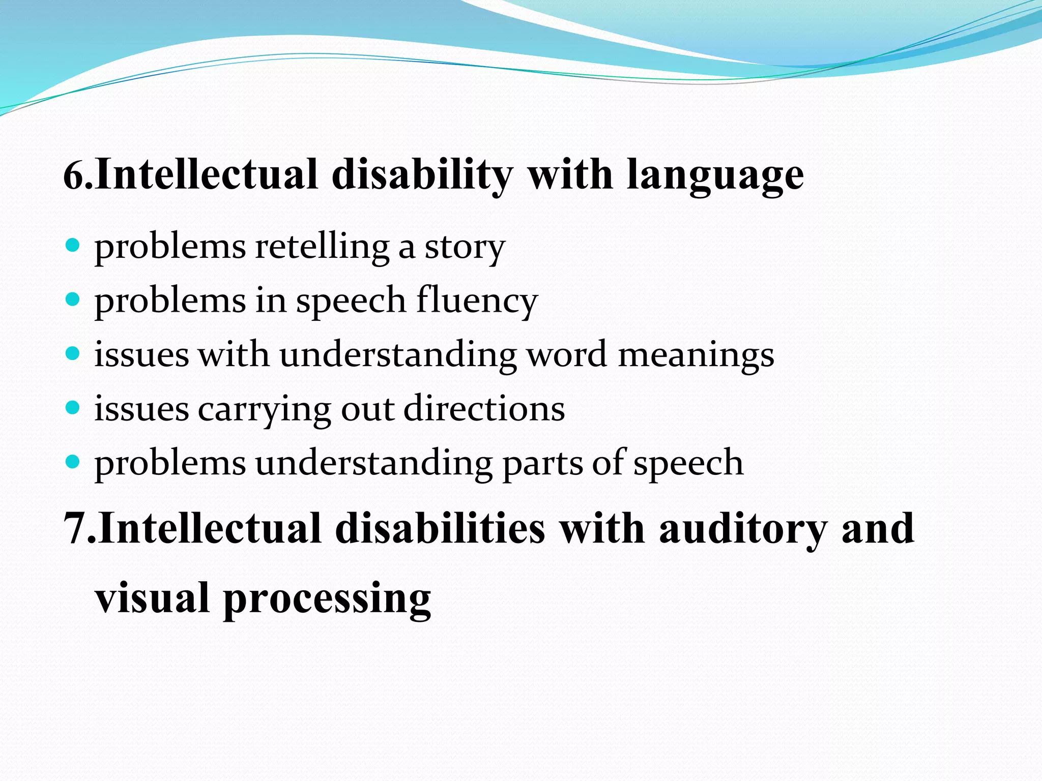Intellectual disability | PPTX