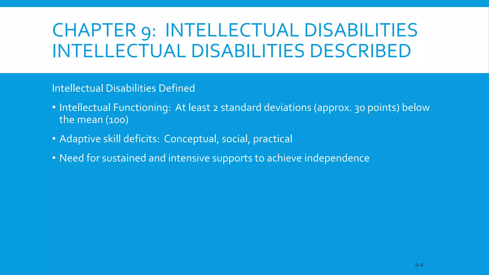 Intellectual disability | PPTX