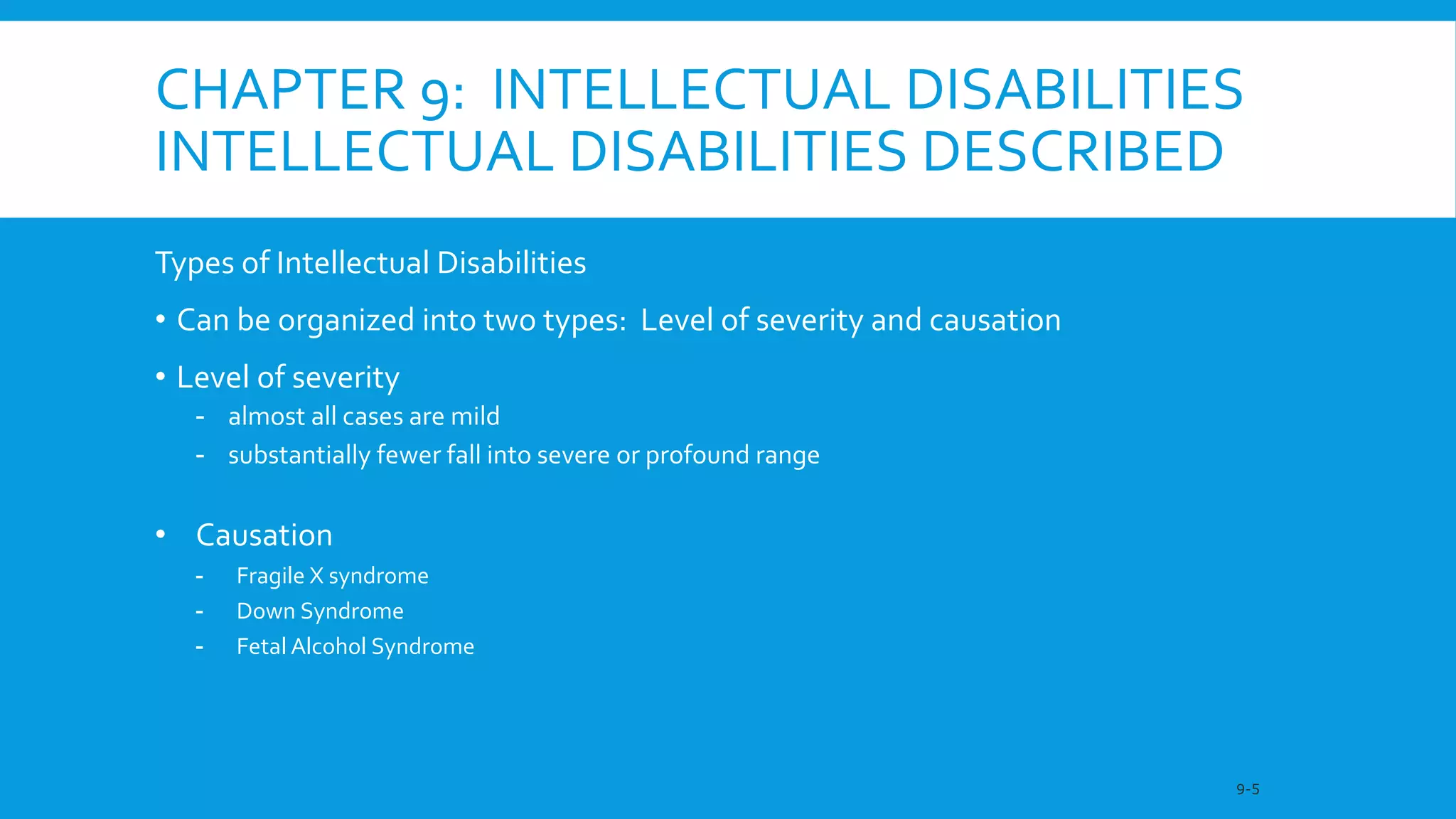 Intellectual disability | PPTX