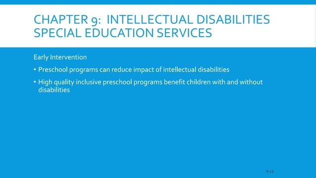 Intellectual disability | PPT