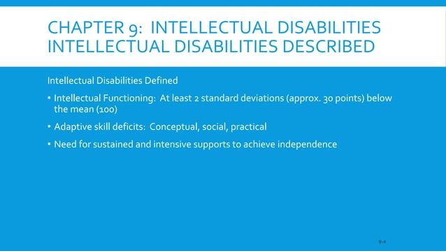 Intellectual disability | PPT