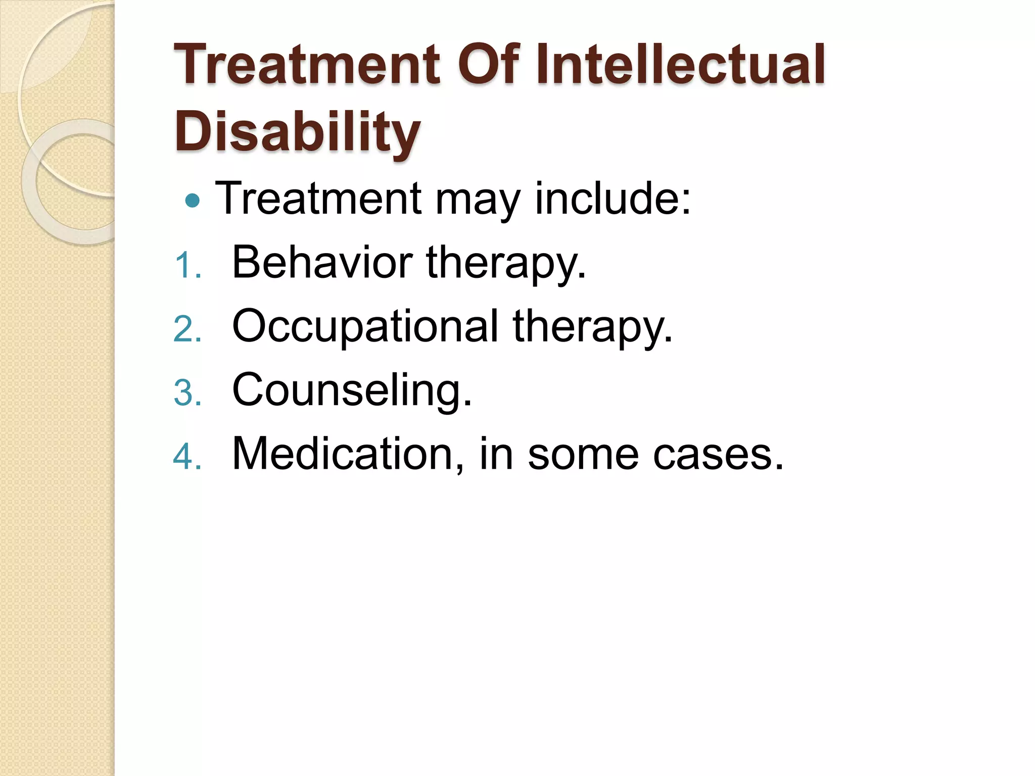 Intellectual disability | PPTX
