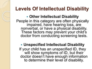 Intellectual disability | PPTX