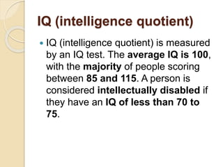 Intellectual disability | PPTX