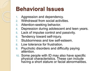 Intellectual disability | PPTX