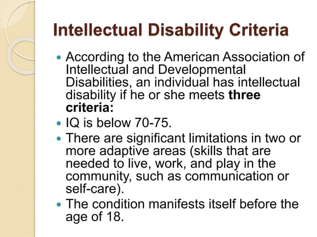Intellectual disability | PPTX