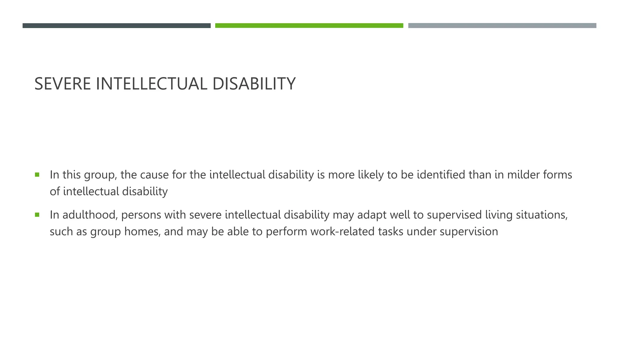 Powerpoint on topic Intellectual disability | PPTX