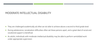 Powerpoint on topic Intellectual disability | PPTX