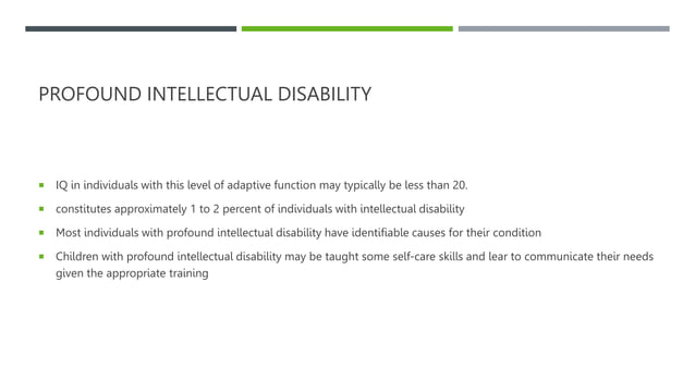 Powerpoint on topic Intellectual disability | PPT