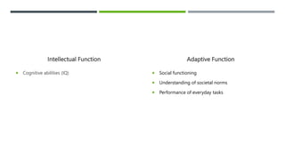 Powerpoint on topic Intellectual disability | PPTX