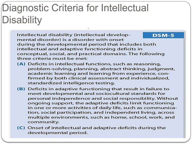 INTELLECTUAL DISABILITY.pptx nursing students | PPTX