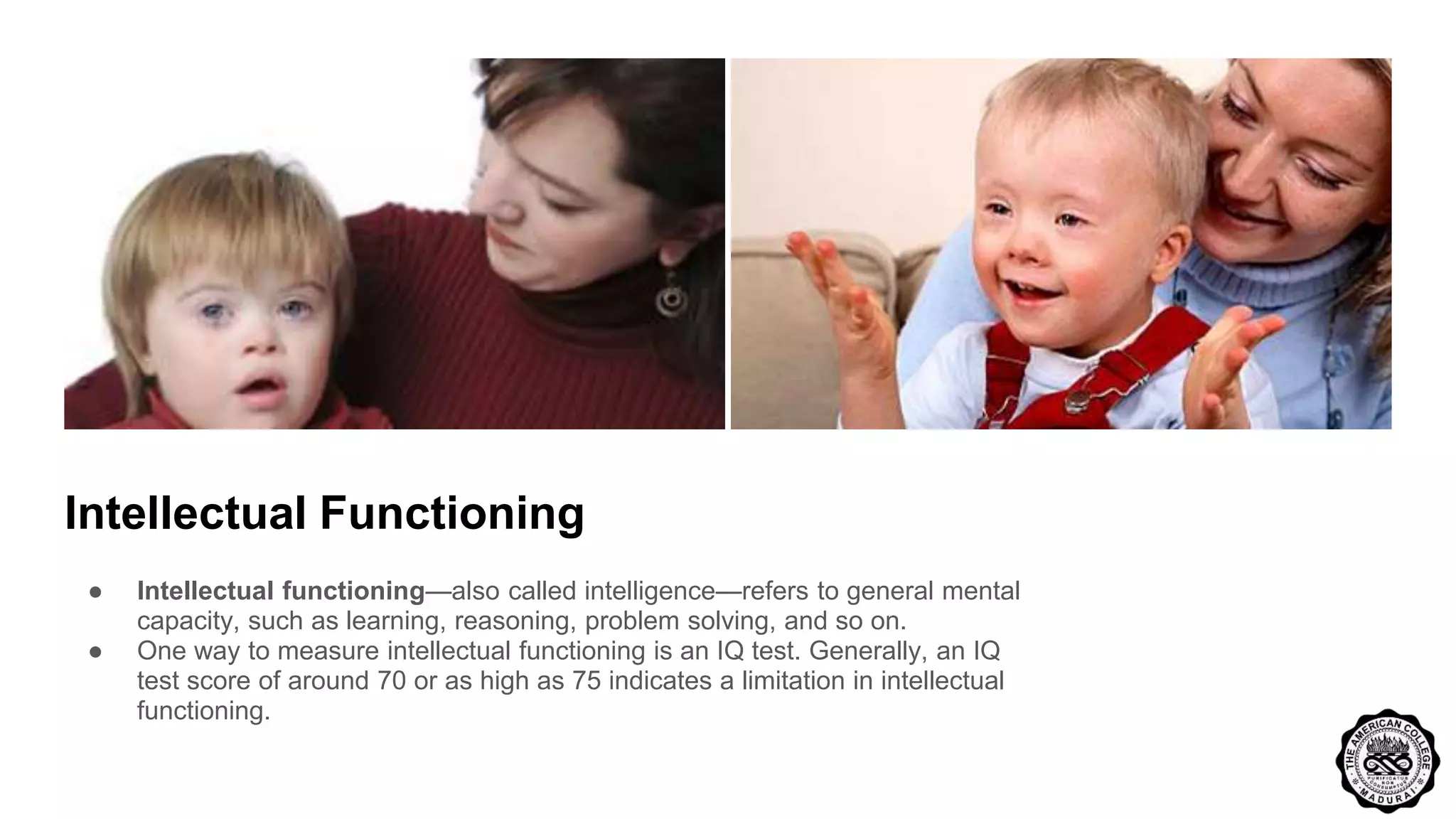 Intellectual disability 1.0 | PPTX