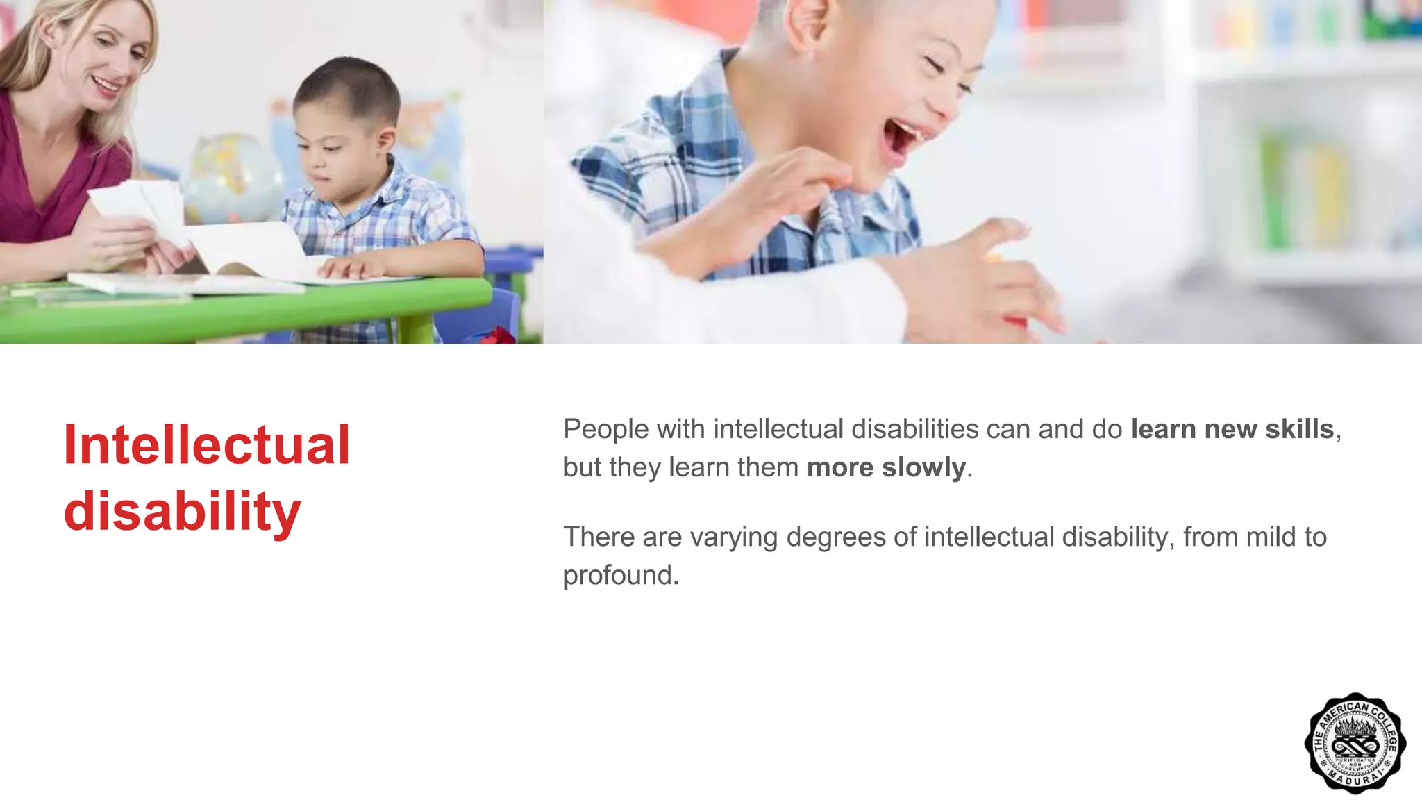 Intellectual disability 1.0 | PPTX