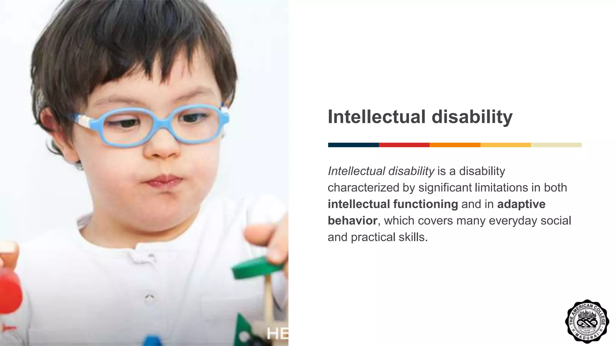 Intellectual disability 1.0 | PPTX