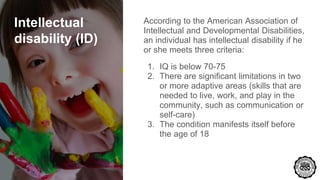Intellectual disability 1.0 | PPTX