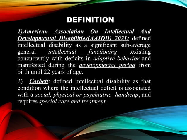 Intellectual Disability: Its types, charateristics, and features | PPT