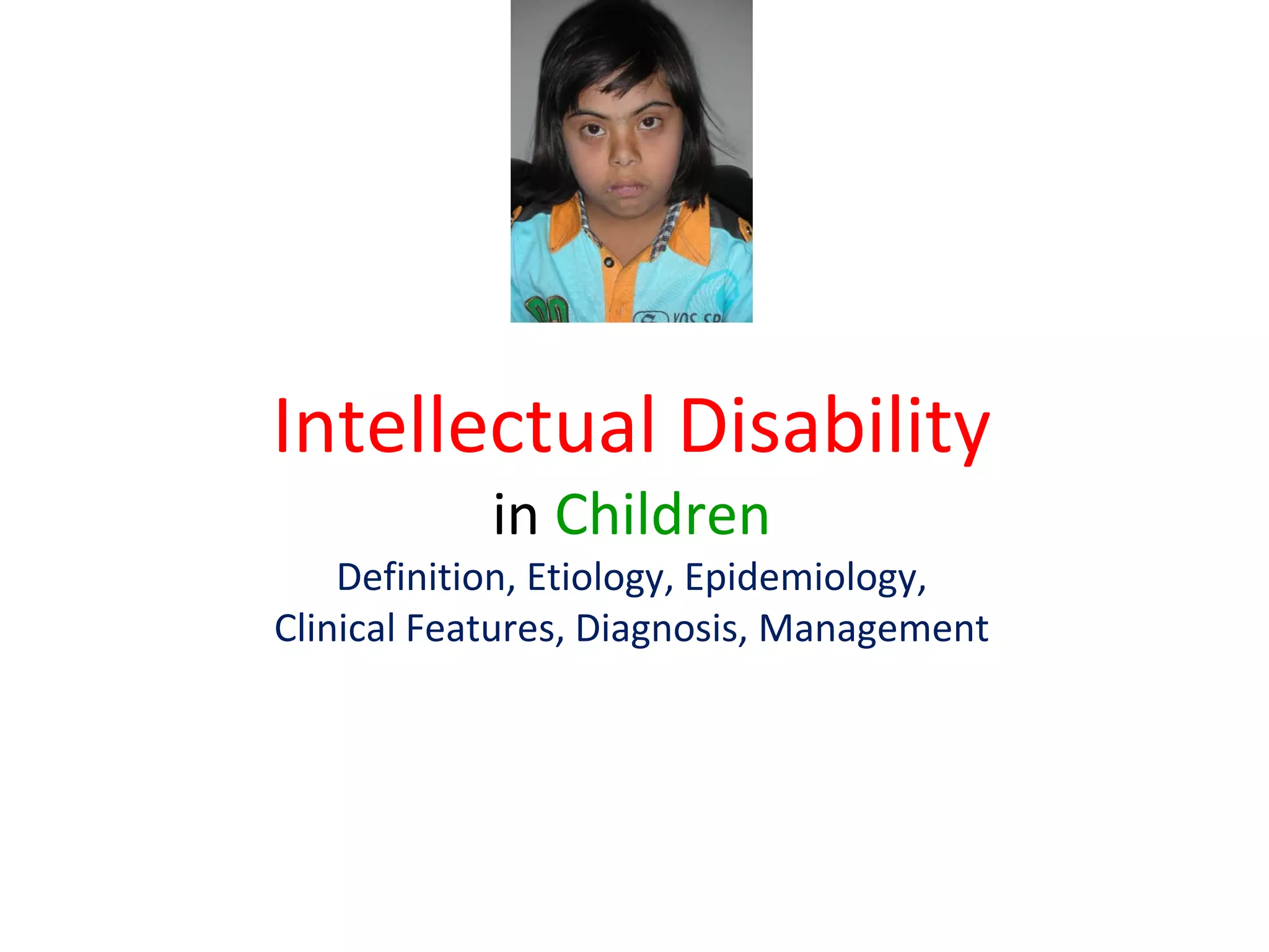 Intellectual disability in children 2021 | PDF